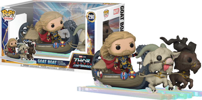 THOR LOVE AND Thunder Goat Boat Super Deluxe POP Ride #290 Vinyl Figure ...