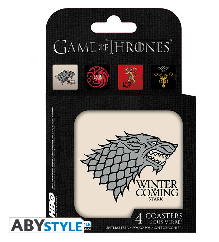 Trono Di Spade - Game of Thrones House Crest Set 4 Sottobicchieri ABYSTYLE