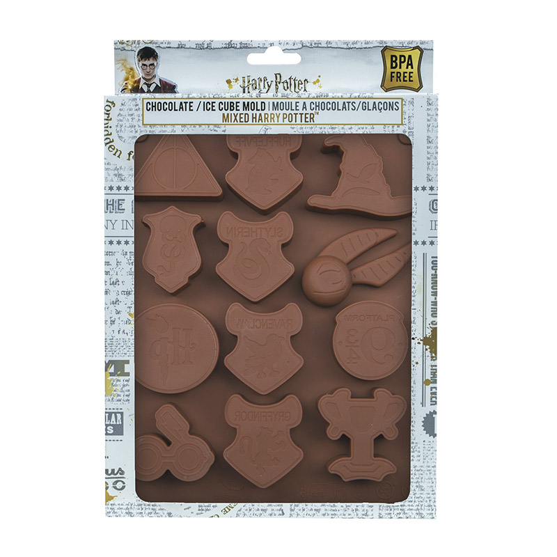 Harry Potter Mixed Chocolate Ice Cube Mould Stampo Silicone Cioccolato Ghiaccio