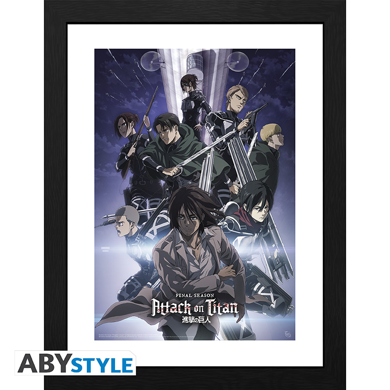 Attack On Titan Quadretto Cornice Framed Print Season 4 Key Art 2 30.5x40.6 cm.