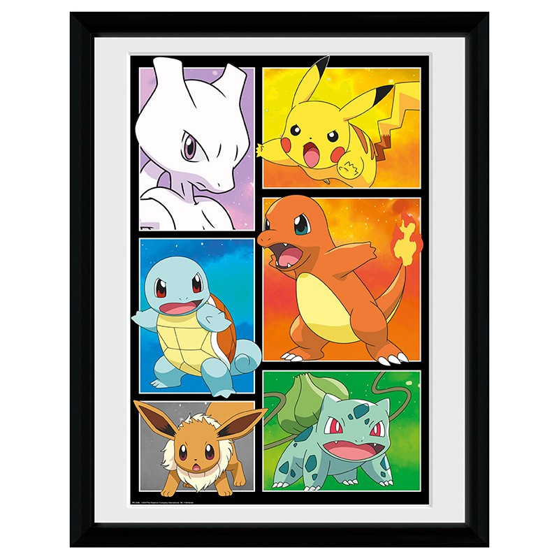 Pokemon Quadretto Con Cornice Framed Print Comic Panel (30.5 x 40.6cm) ABYSTYLE