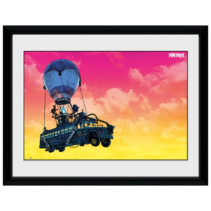 Fortnite Quadretto Con Cornice Framed Print Battle Bus (30.5 x 40.6cm) ABYSTYLE