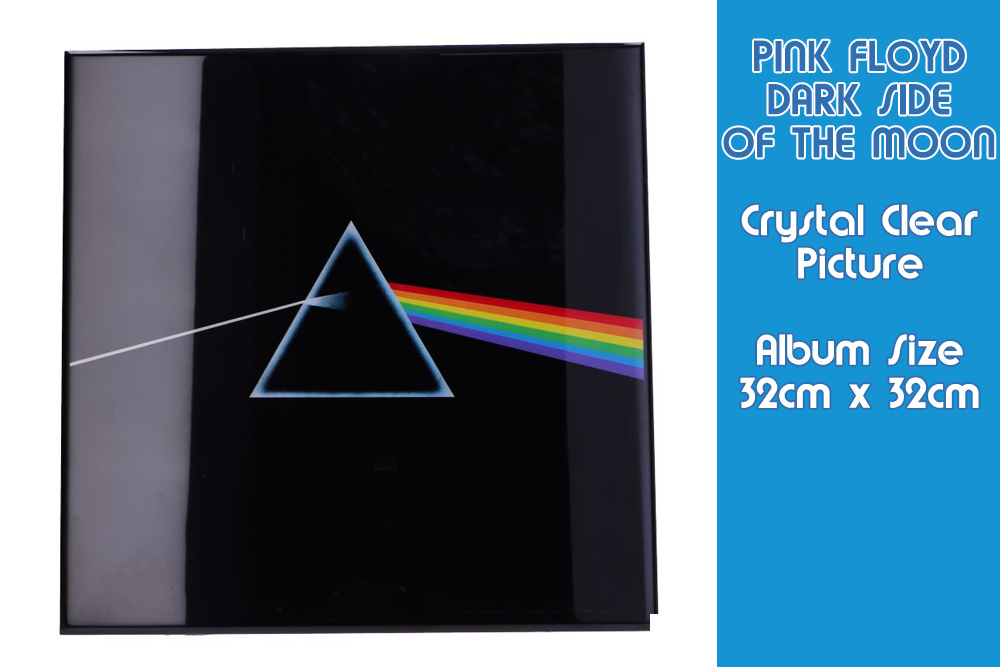 Pink Floyd The Dark Side Moon Crystal Clear Picture 32x32 cm. NEMESIS NOW