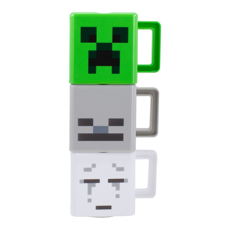 Minecraft Tazze Impilabili Stackable Mugs Set (3) PALADONE PRODUCTS