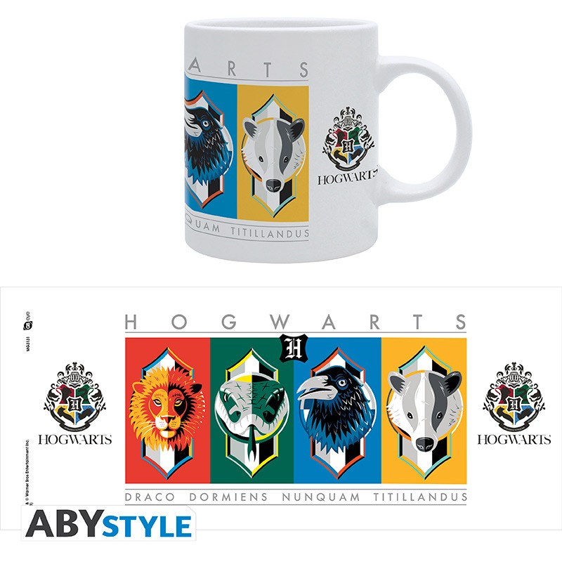Harry Potter House Crests Simple Tazza Ceramica Mug 320ml. ABYSTYLE
