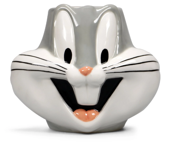 Looney Tunes Bugs Bunny 3D Shaped Mug Tazza Sagomata 350ml. HALF MOON BAY