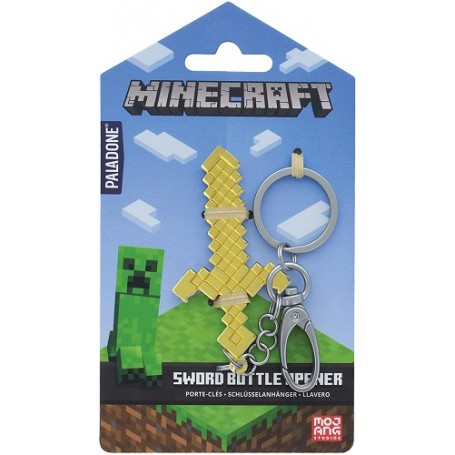 Minecraft Sword Bottle Opener Keychain Portachiavi Apribottiglie