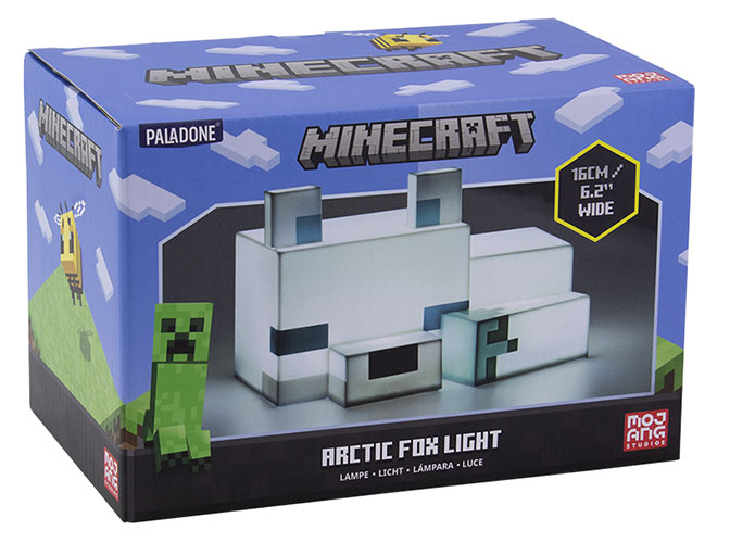 Minecraft Volpe Artica Arctic Fox Desktop Light Lamp Lampada PALADONE PRODUCTS
