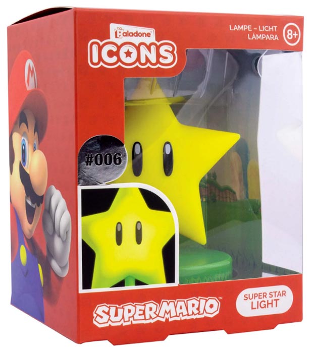 Super Mario Star Icons Mini Desktop Light Lamp PALADONE PRODUCTS