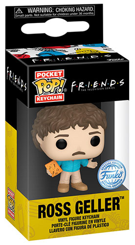 Friends 80's Ross Geller POP Pocket Keychain Portachiavi FUNKO