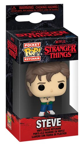 Stranger Things Season 4 Steve POP Pocket Keychain Portachiavi FUNKO