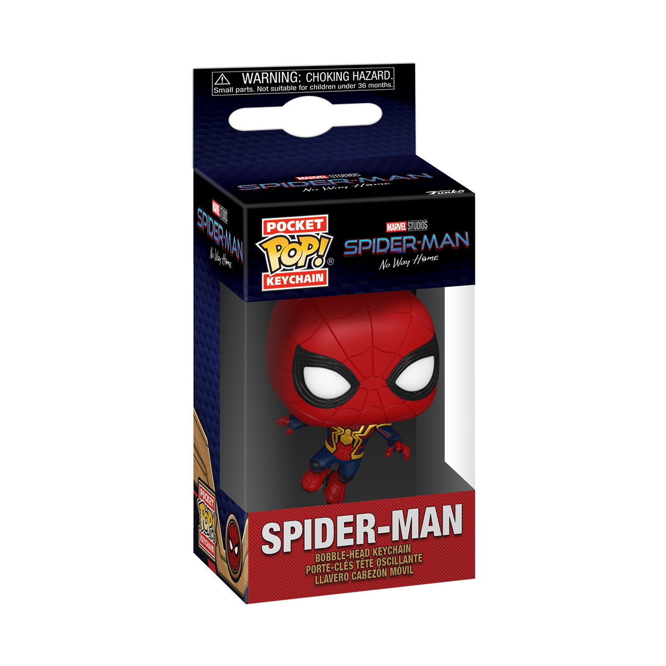 Spider-Man: No Way Home Leaping 1 POP Pocket Keychain Portachiavi FUNKO