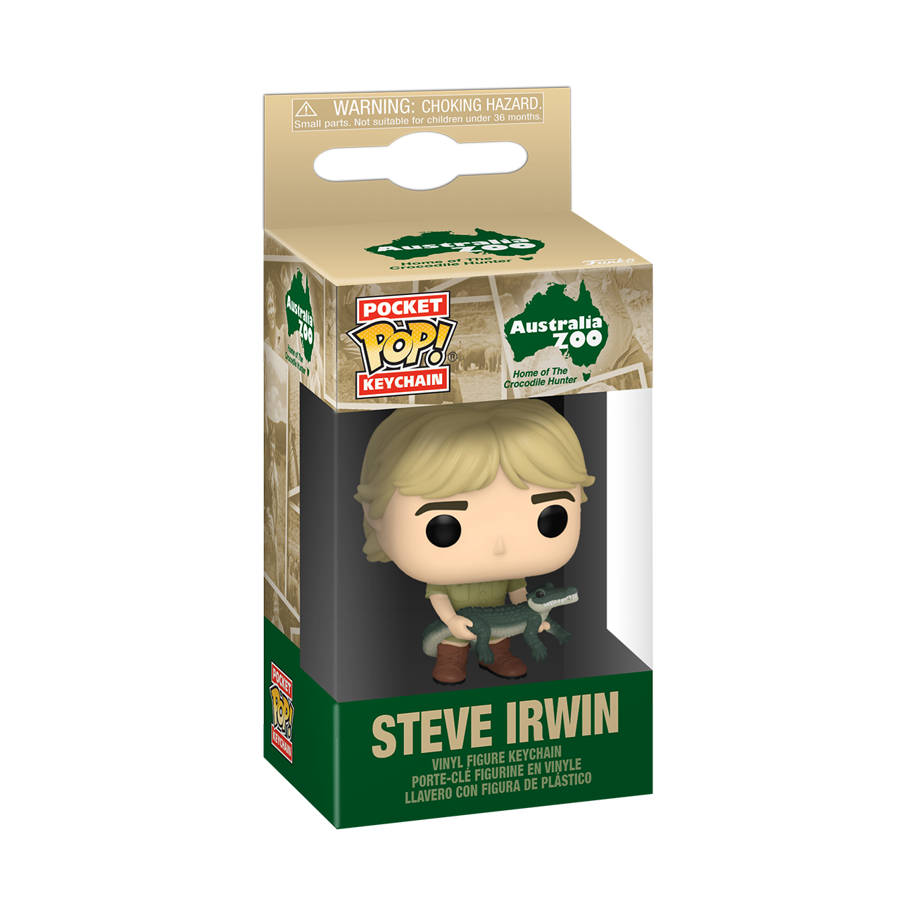 Crocodile Hunter Steve Irwin POP Pocket Keychain Portachiavi FUNKO