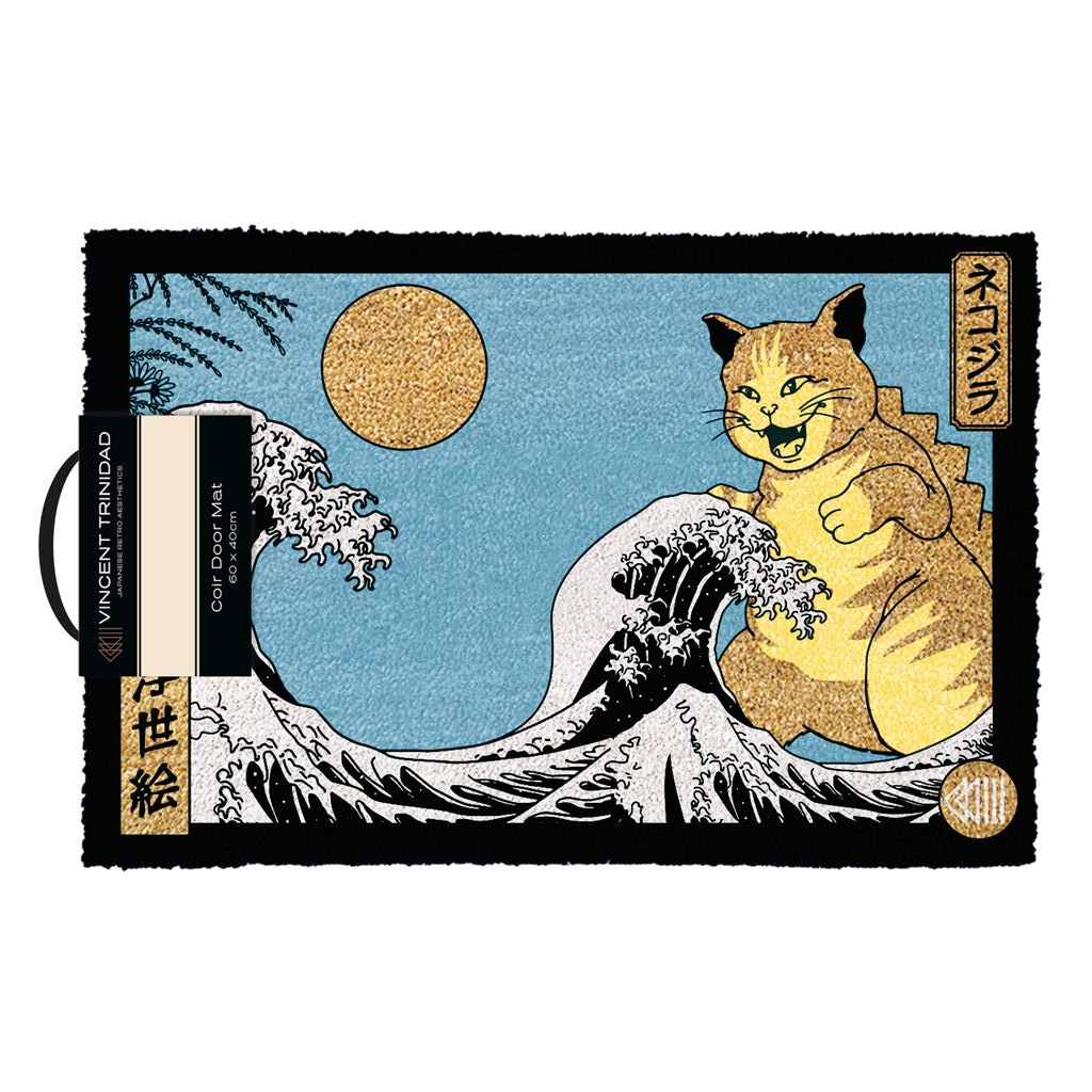 Vincent Trinidad Catzilla Ukiyo-E Doormat Zerbino PYRAMID INTERNATIONAL