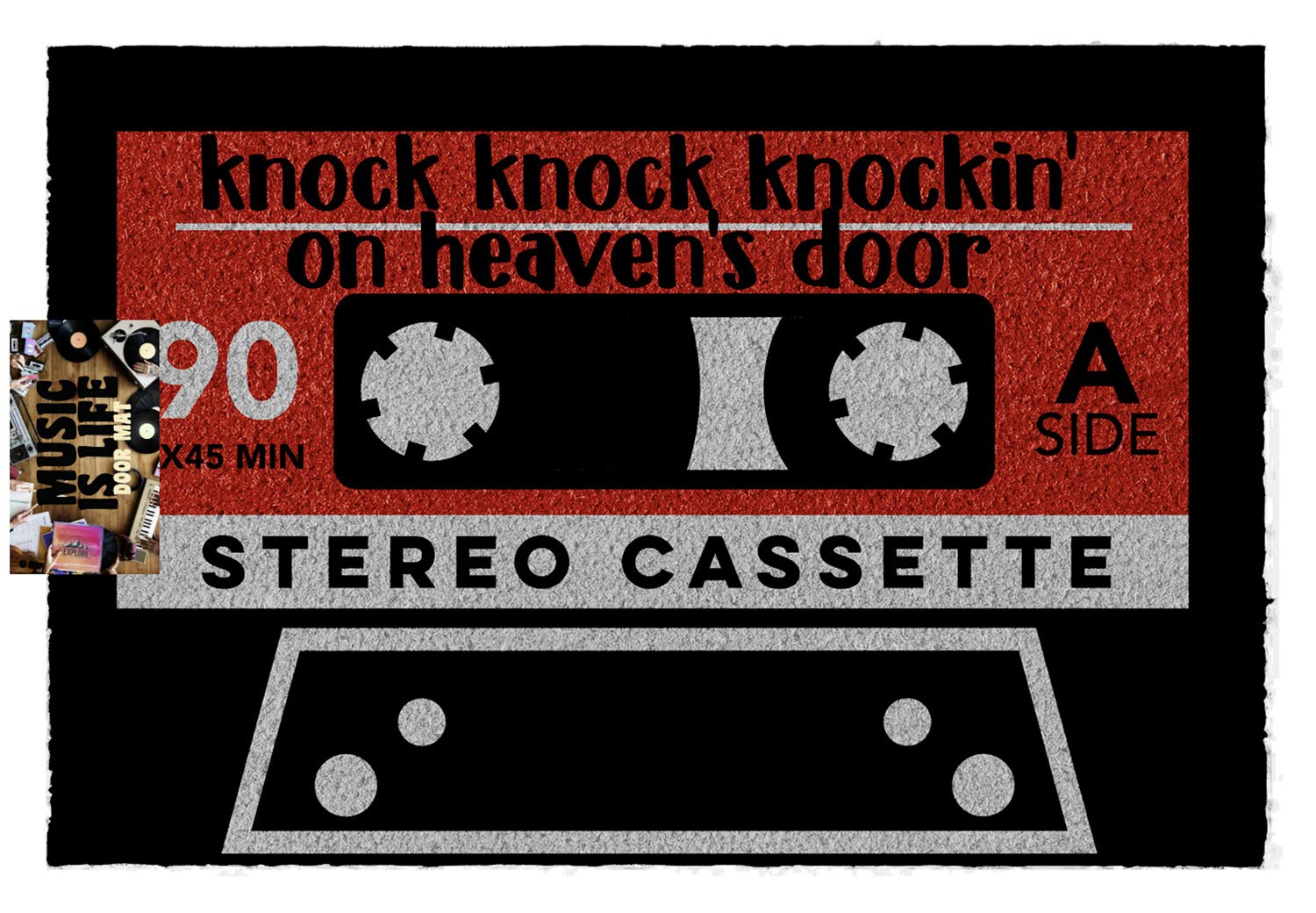 Stereo Cassette Welcome Doormat Zerbino GRUPO ERIK