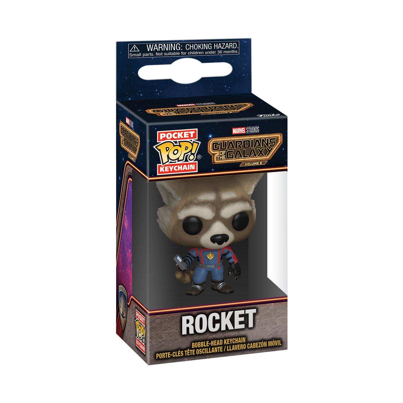 Guardians Of The Galaxy Vol. 3 Rocket POP Pocket Keychain Portachiavi FUNKO