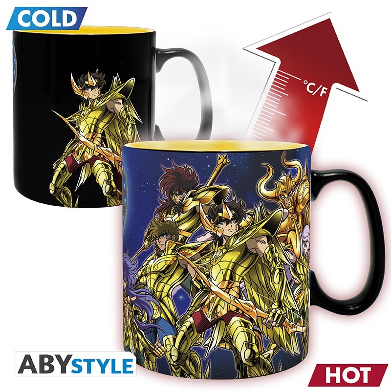 Saint Seiya Gold Saints Heat Change Mug Tazza Termosensibile  ABYSTYLE