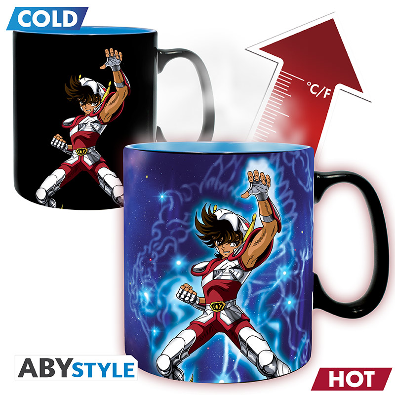 Saint Seiya Pegasus Vs Pope Heat Change Mug Tazza Termosensibile  ABYSTYLE