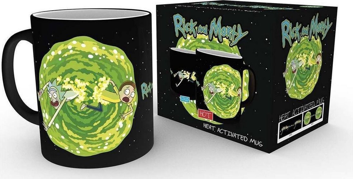 Rick And Morty Portal Climate Mug Tazza Termosensibile GB EYE