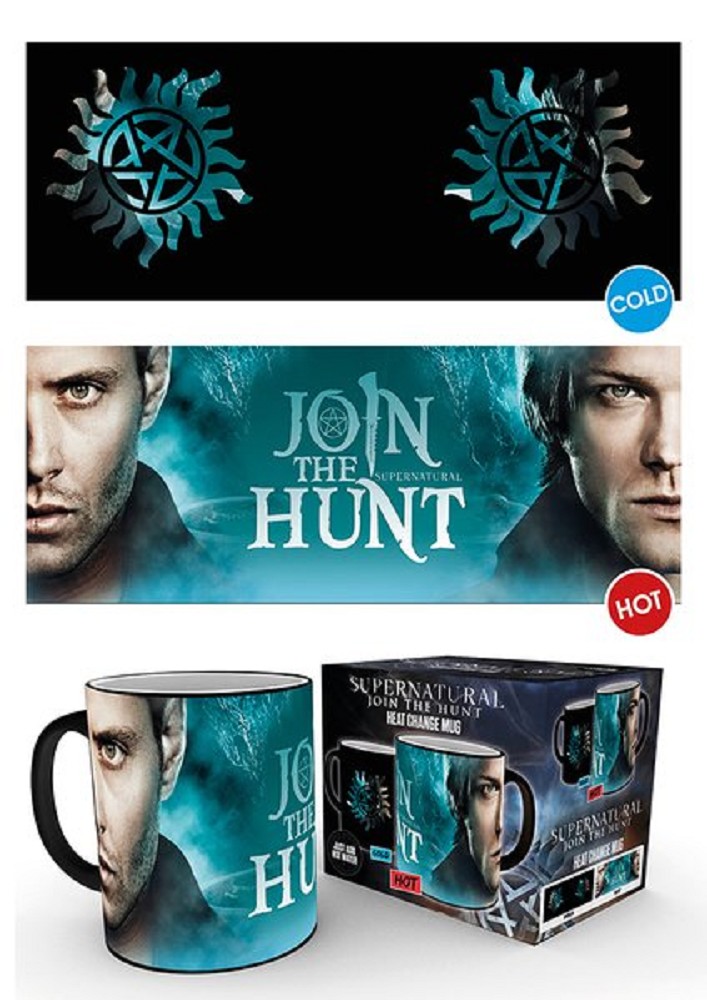 Supernatural Sam And Dean Symbol Heat Change Mug Tazza Termosensibile 320ml.