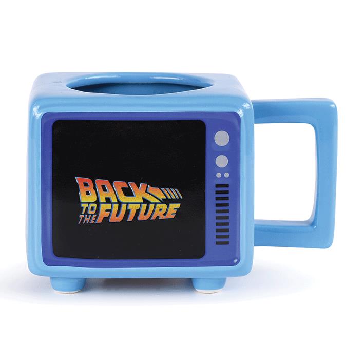 Back To The Future Flux Capacitor Logo Retro TV Heat Change Mug Tazza