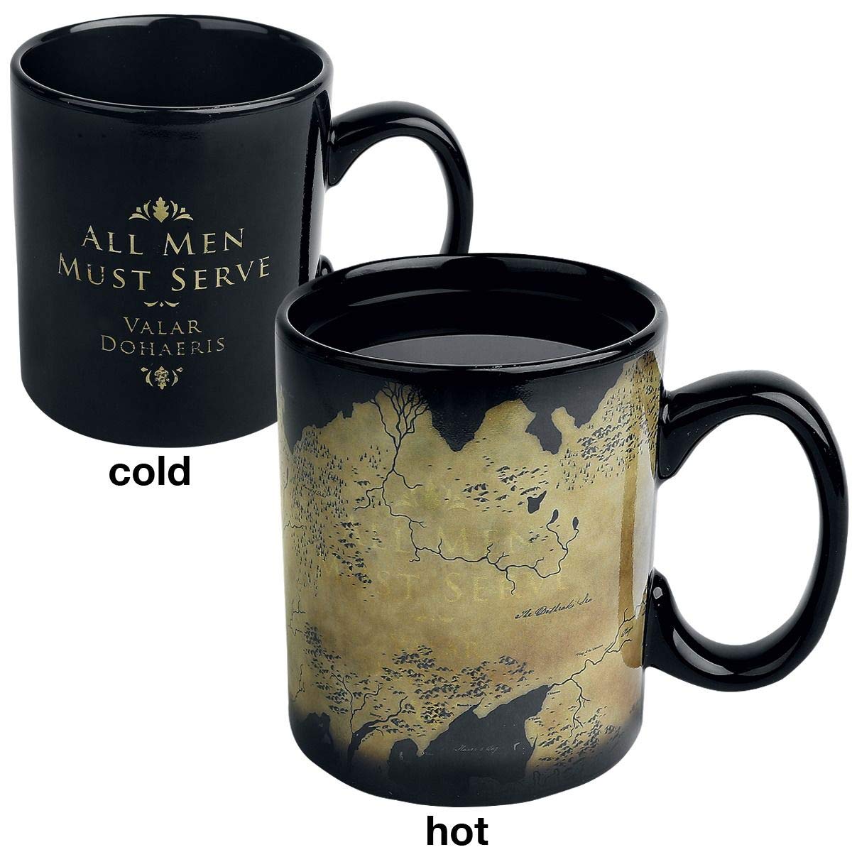 Game Of Thrones Map Heat Change Mug Tazza Termosensibile HALF MOON BAY