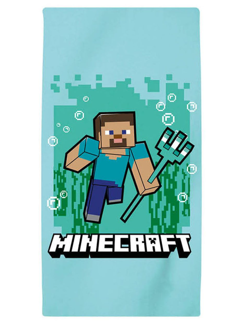 Minecraft Alex Underwater Telo Mare Bath Towel 70 x 140cm. ALTRI